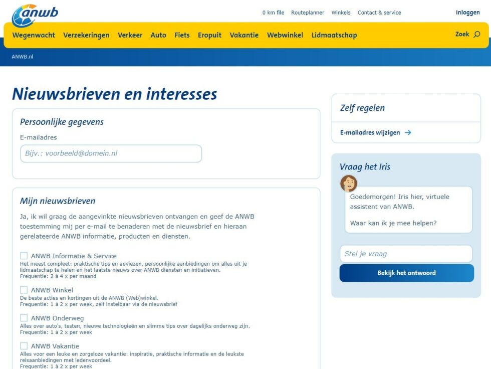 Hoe kunt u contact opnemen met ANWB - Nummerinformatiedienst