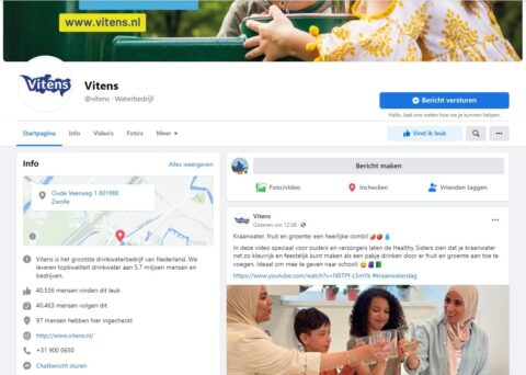 Contact en klantenservice informatie voor Vitens