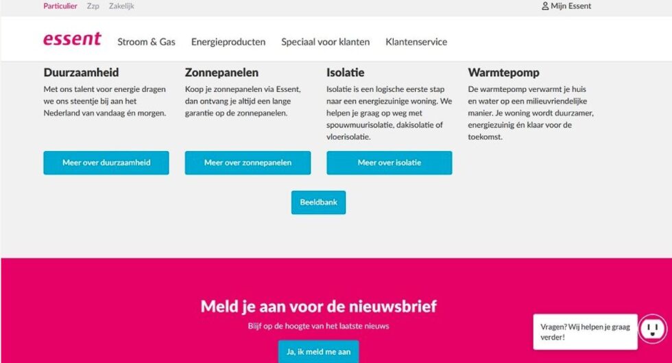 Alle Essent contact informatie en manieren van communicatie