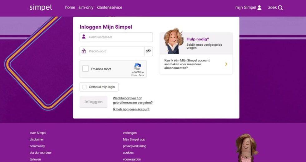 Op zoek naar de Simpel contact? Alle contacten vind je hier